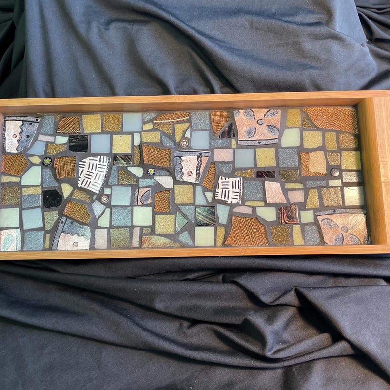 Mosaic Serving Tray - Etsy