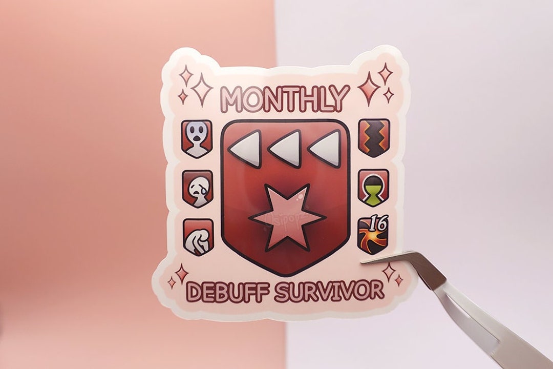 FFXIV Monthly Debuff Survivor Sticker - Etsy