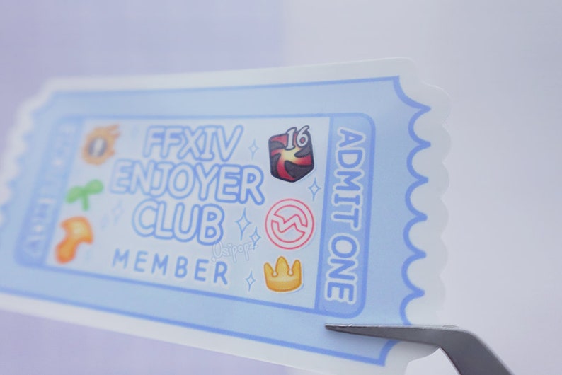 FFXIV Enjoyer Club Sticker - Etsy