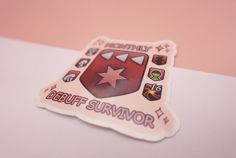 FFXIV Monthly Debuff Survivor Sticker - Etsy