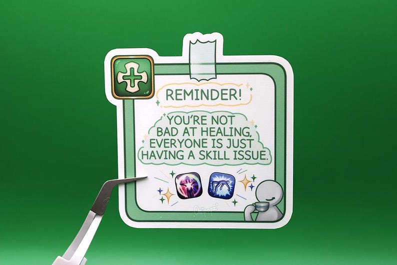 FFXIV Job Role Reminder Note Sticker - Etsy