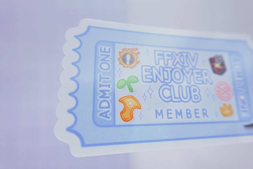 FFXIV Enjoyer Club Sticker - Etsy