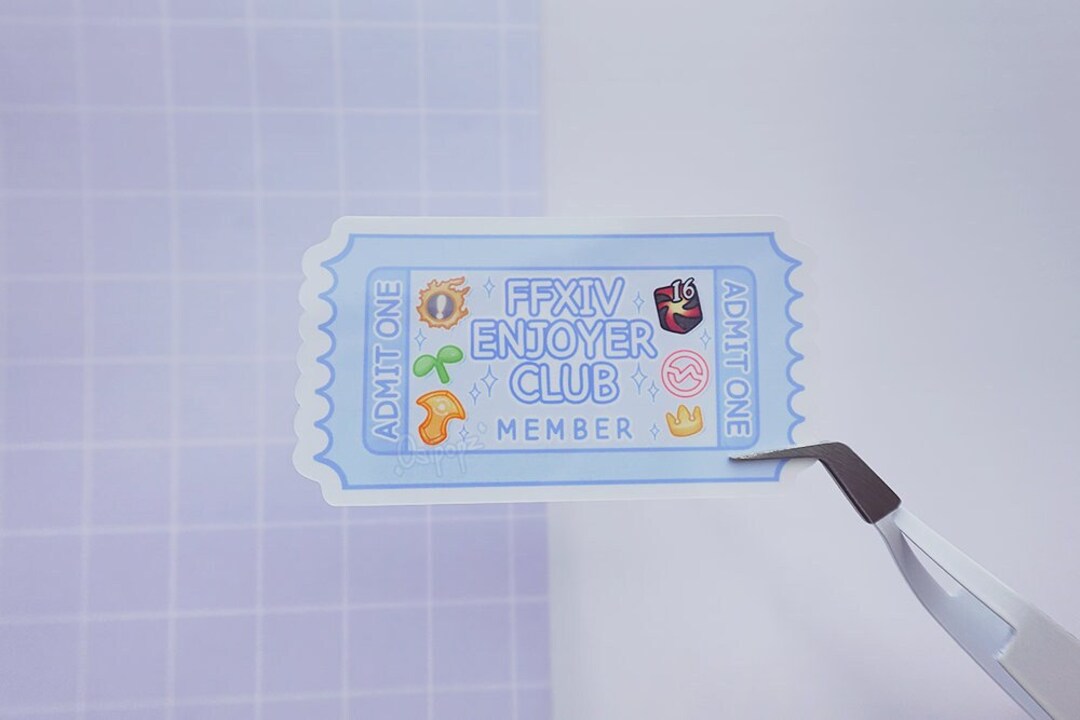FFXIV Enjoyer Club Sticker - Etsy