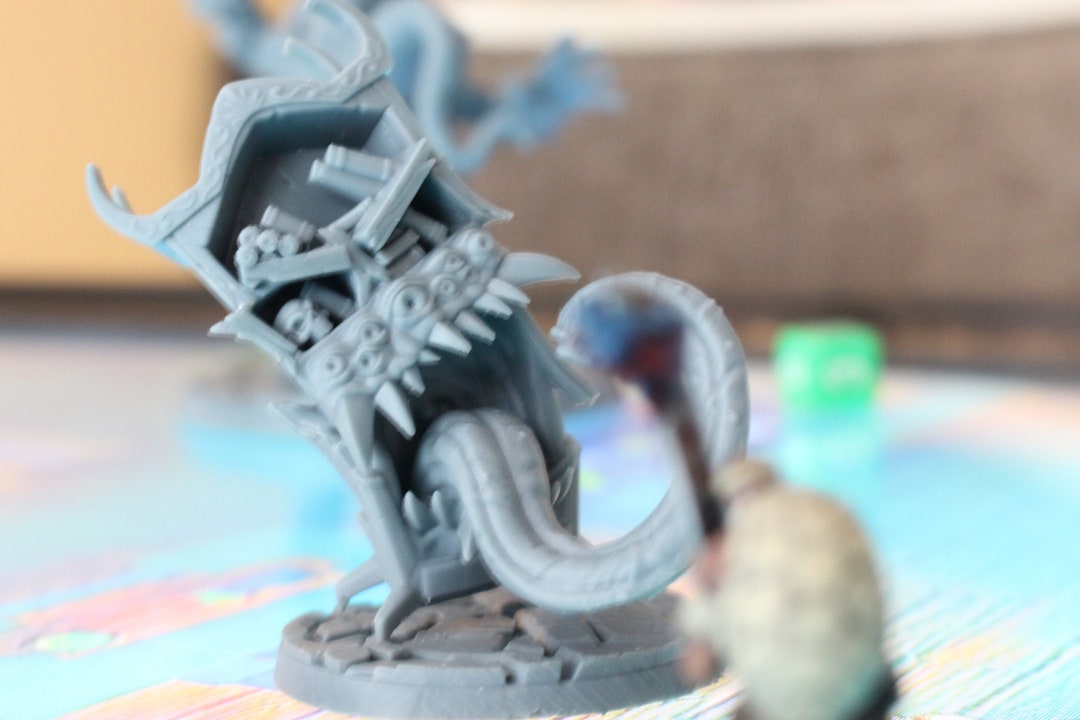 Bookshelf Mimic Set 3D Printed Miniature for Tabletop Rpgs 50mm Base - Etsy