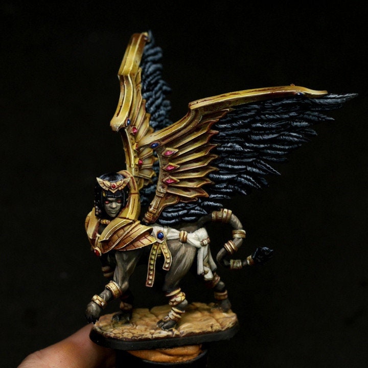 Large Sphinx Miniature Great for Egyptian Themes Tabletop Games - Etsy