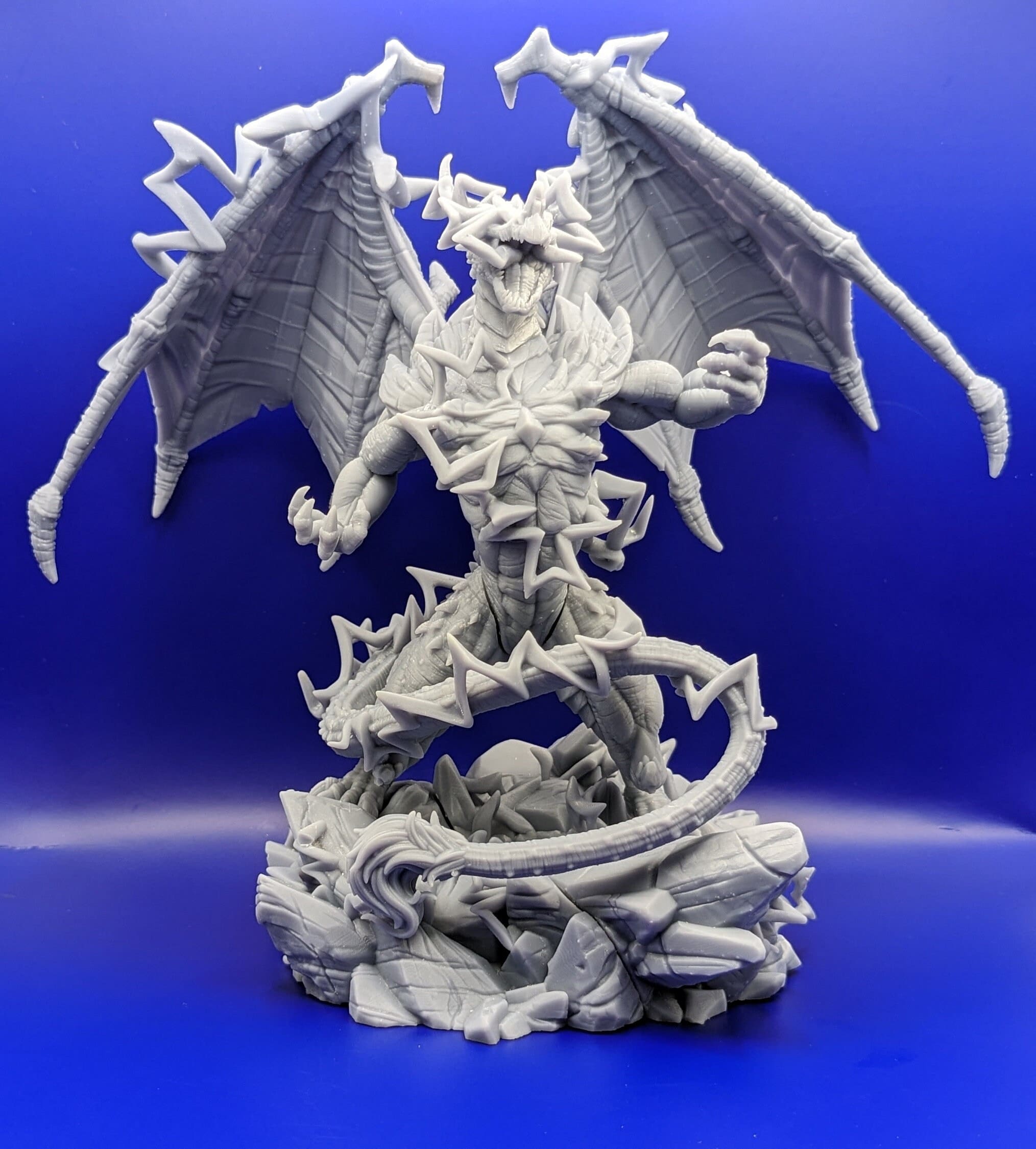 Blue Dragon Miniature Premium 3D Printed Fantasy Tabletop Mini Large ...