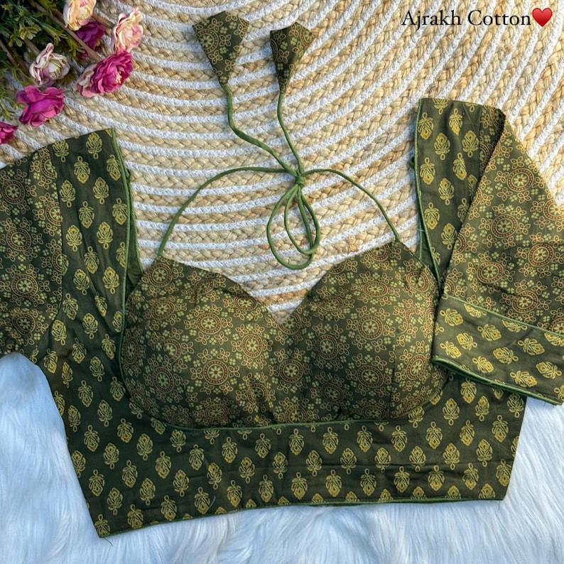Masaba Gupta Style : Cotton Blouse in Ajrakh Print, Elbow Sleeves and ...