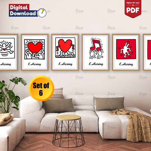 Keith Haring Poster - Etsy