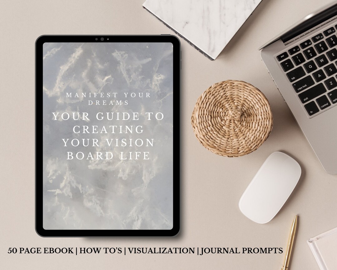 Vision Board Planning Ebook - Vision Board Tools, Collage, Dream Vision ...
