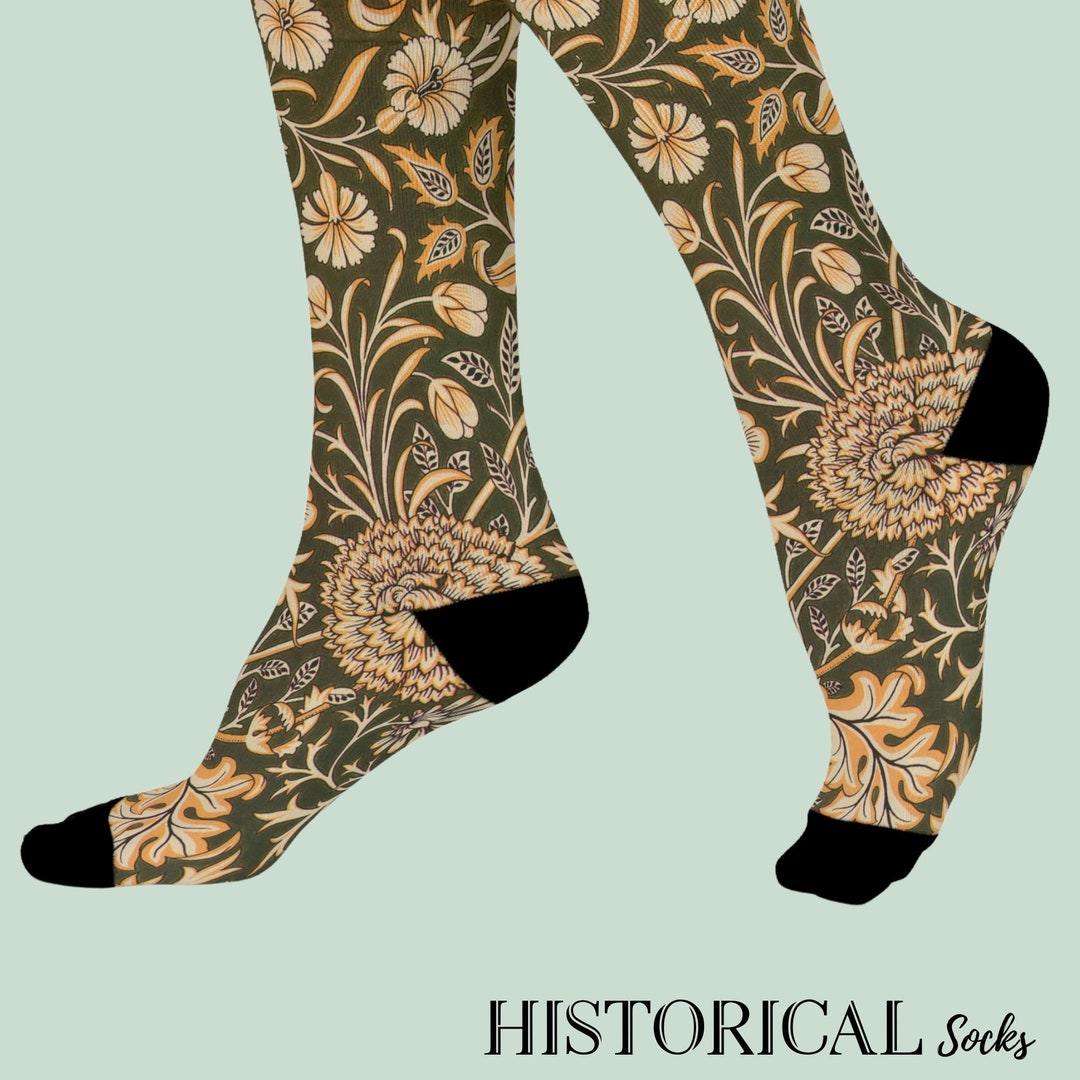 William Morris Cherwell Socks, Carnations, Chrysanthemum, Art Socks ...