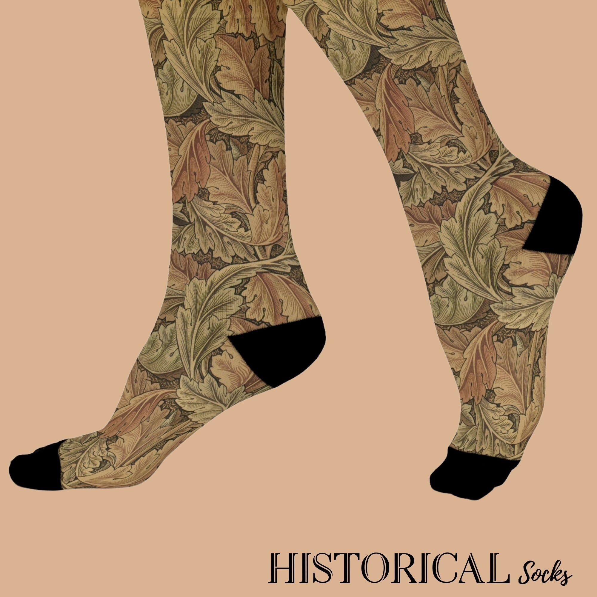 William Morris Acanthus Socks Art Socks Novelty Socks Flower Socks ...