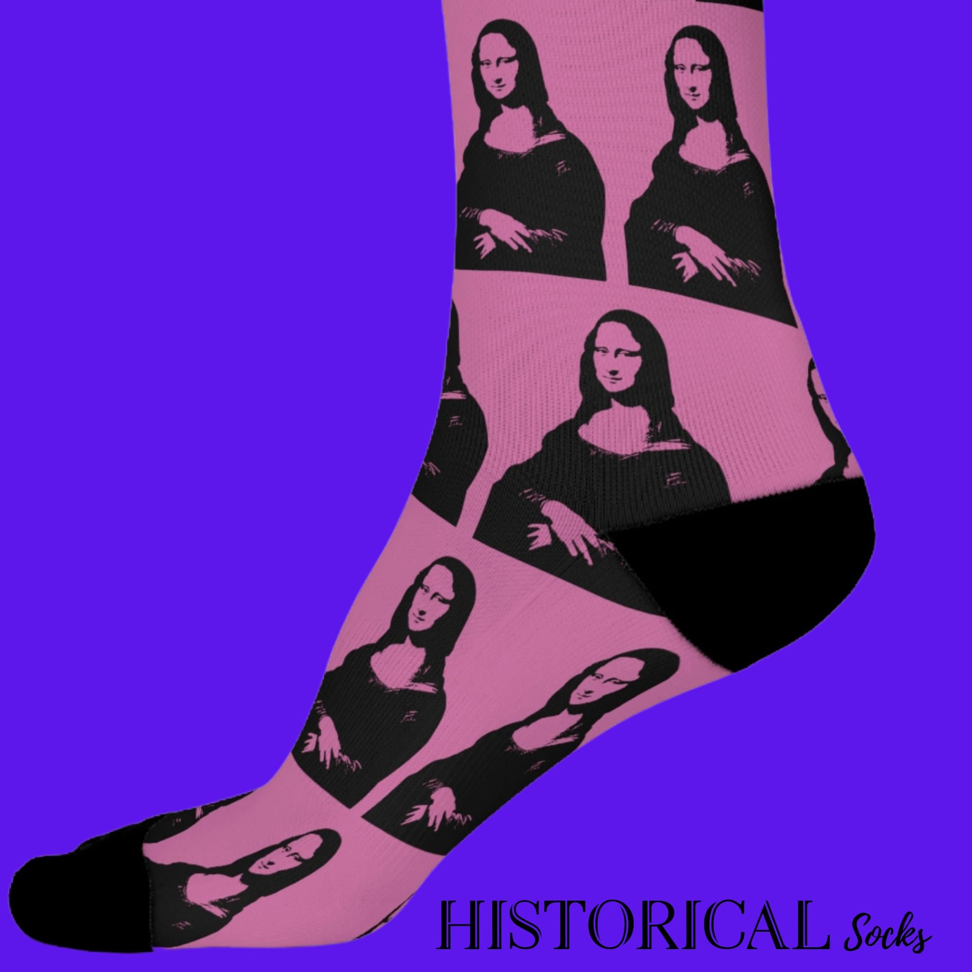 Mona Lisa Leonardo Da Vinci Socks Art Socks Museum Art Gifts Louvre Art ...