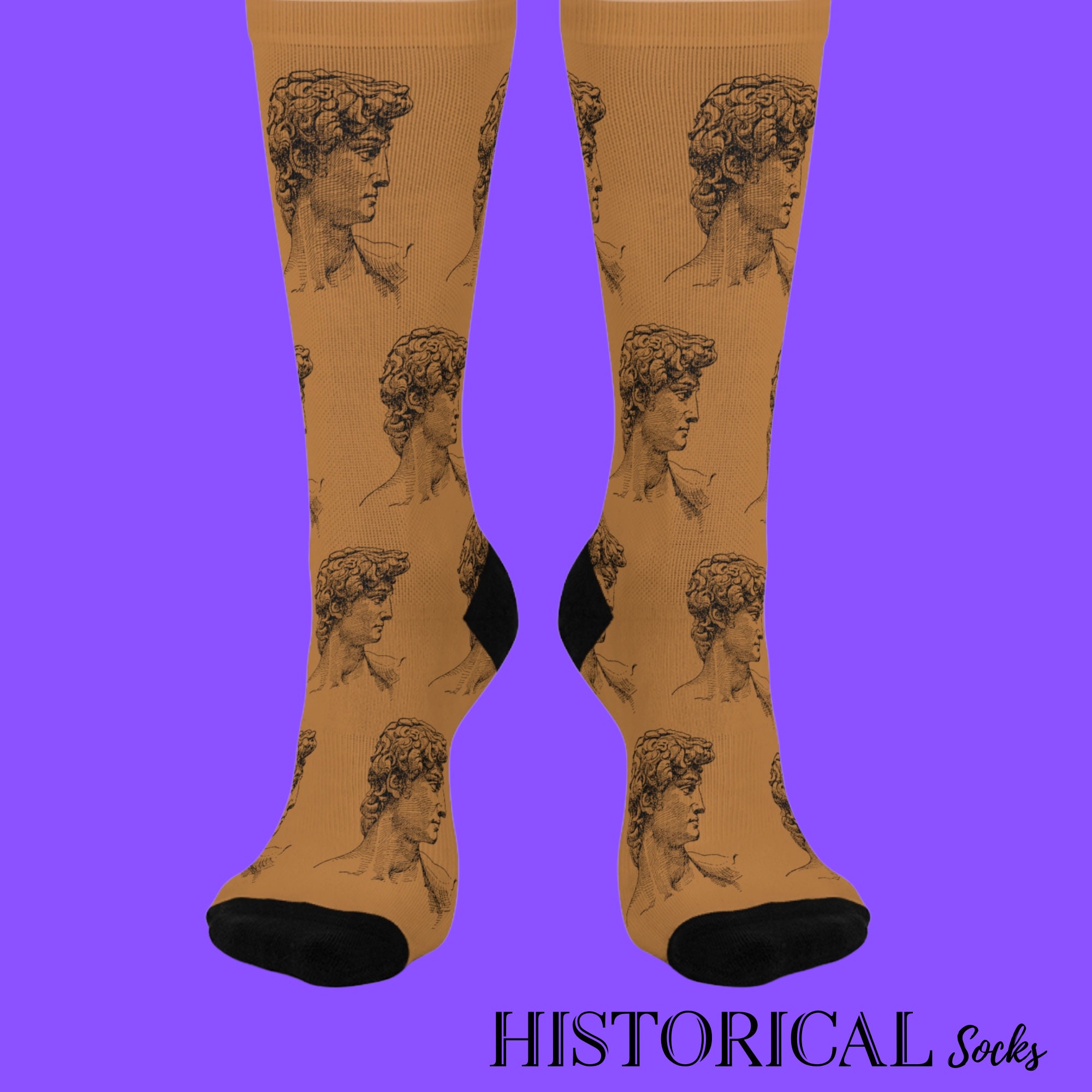 David Statue Michelangelo David Artist Gift David Socks Michelangelo ...