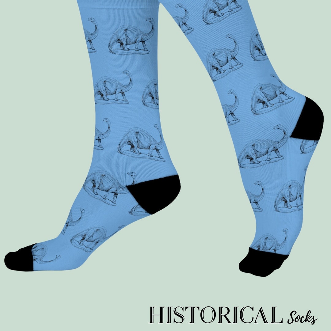 Dinosaur Socks Brontosaurus Dinosaurs Gift for Dad Daddysaurus - Etsy