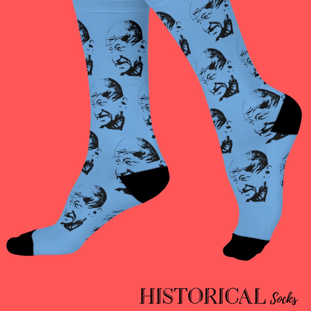 Mahatma Gandhi Socks મહનદસ કરમચદ ગધ Indian History Freedom Nonviolence ...
