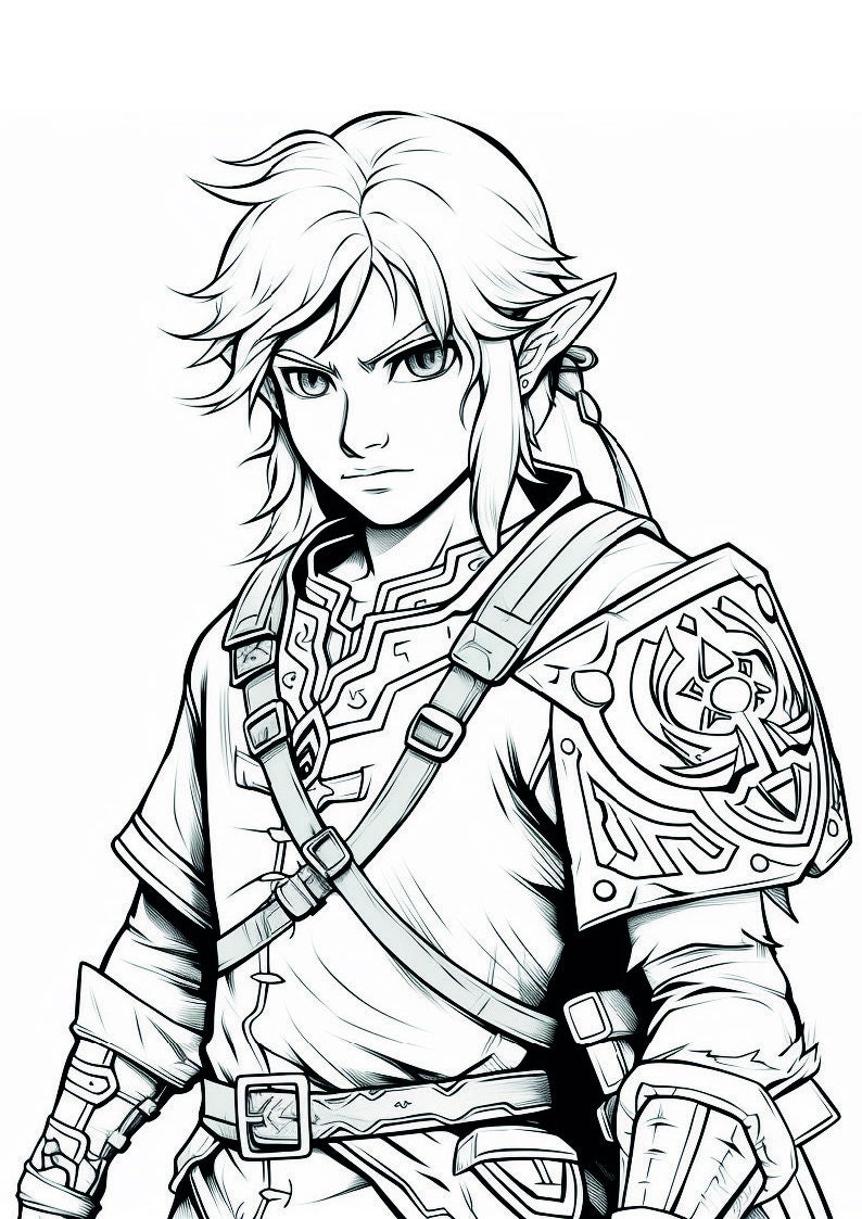 5 World of Zelda Coloring Pages, Zelda, Link, Coloring Book, Coloring ...