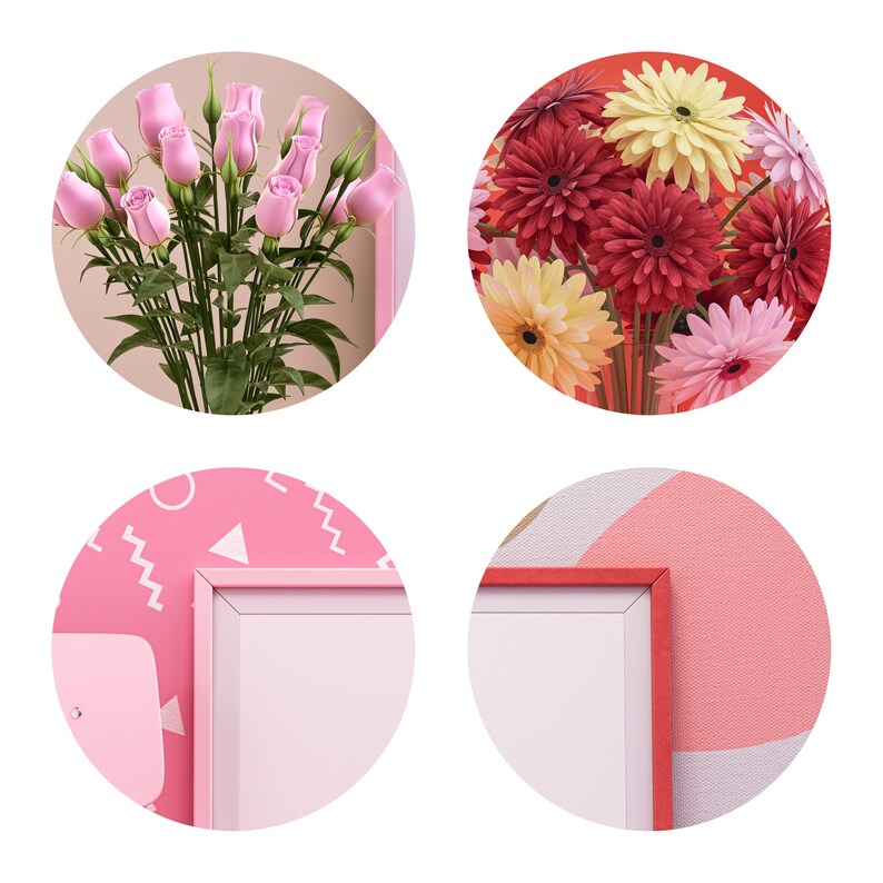 Figma Frame Mock-ups Posterpro Series Pack-01. Colorful Frames - Etsy