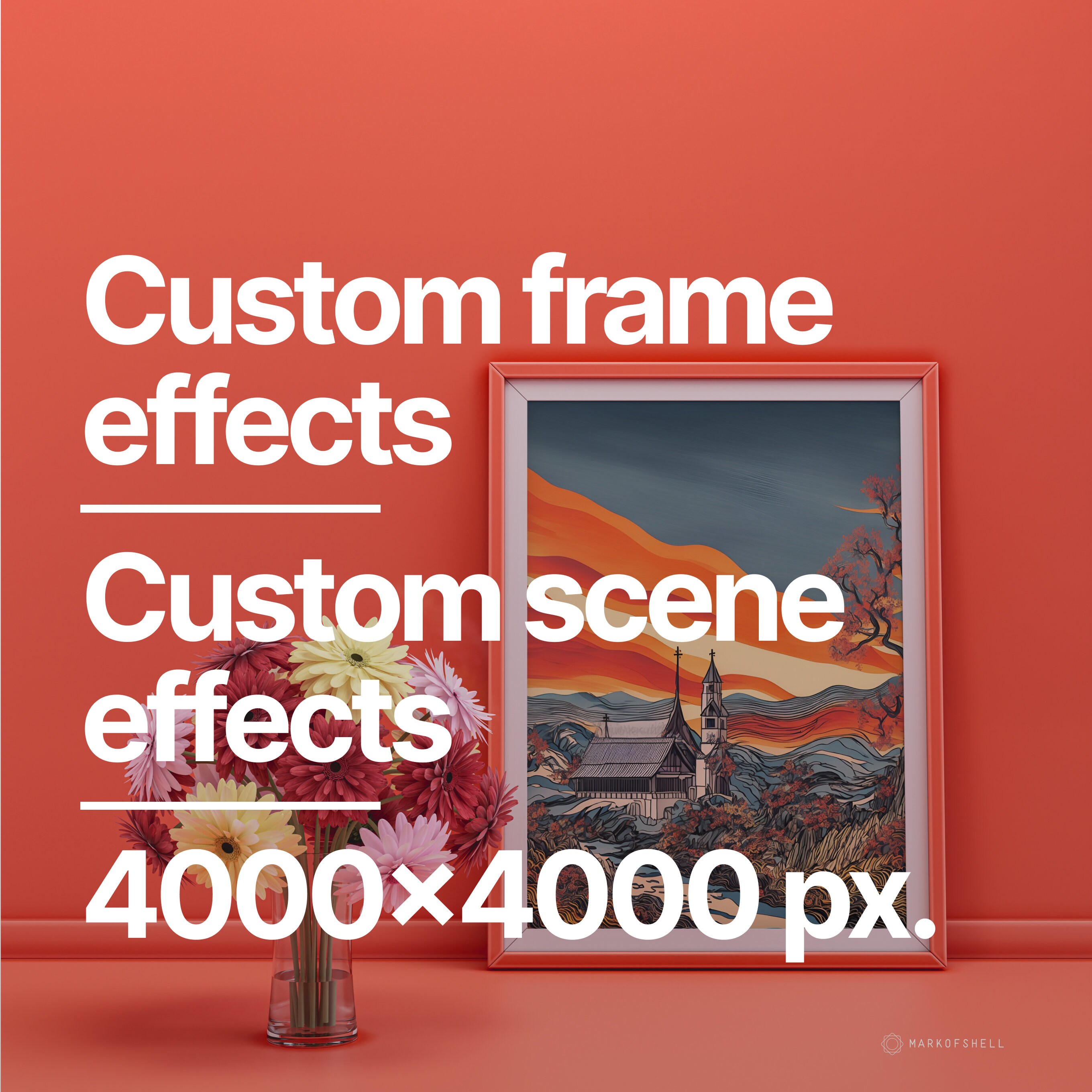 Figma Frame Mock-ups Posterpro Series Pack-01. Colorful Frames in ...