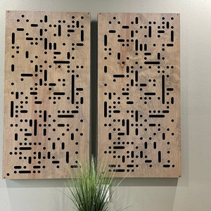 Acoustic Panel | Sound Panel Wall Art | Wood Acoustic Diffuser for Home ...