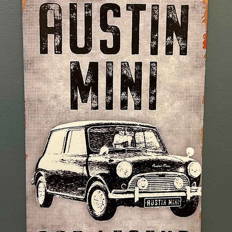 8x12 Car Sign Tin - Etsy UK