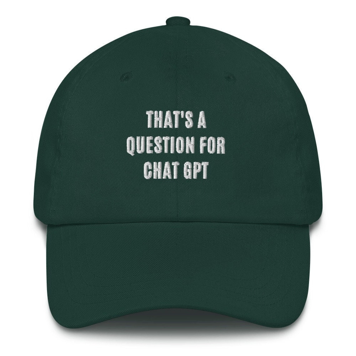 That's A Question for Chat GPT Hat AI Dad Cap Chatgpt Ball Cap Chatgpt ...