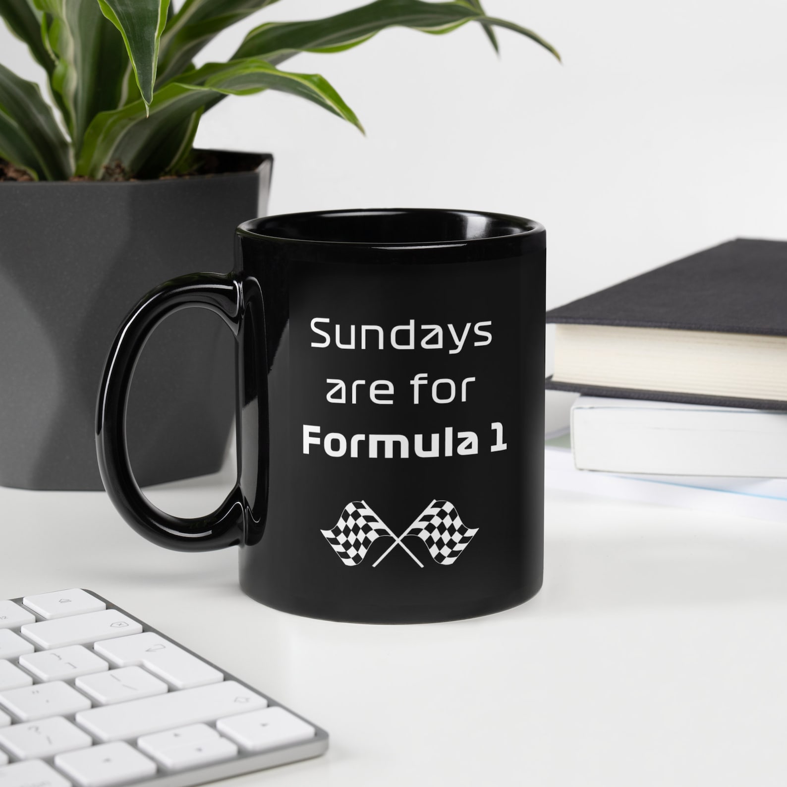 Sundays Are for Formula 1 Mug | Black Glossy F1 Mug | Formula1 Coffee ...