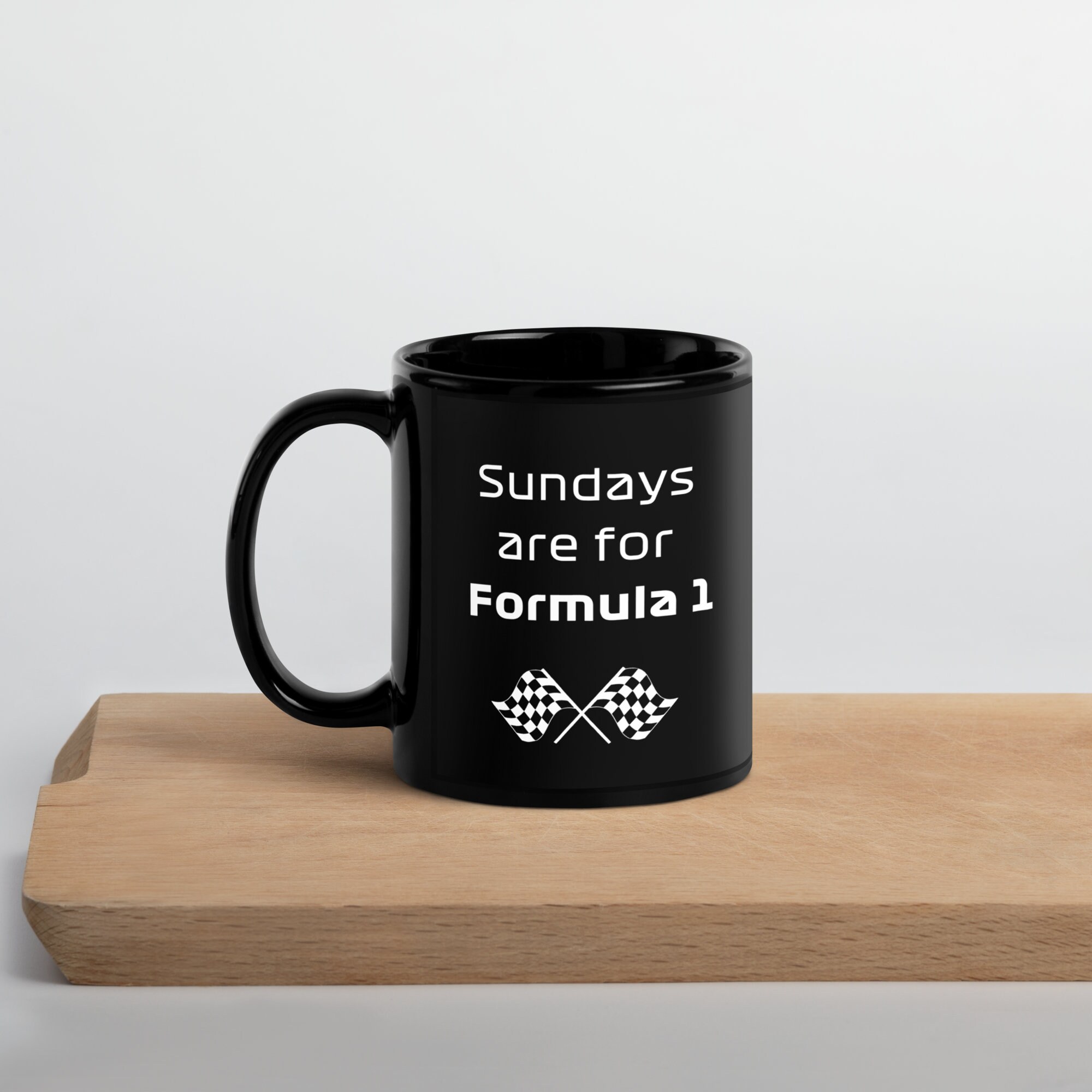 Sundays Are for Formula 1 Mug | Black Glossy F1 Mug | Formula1 Coffee ...