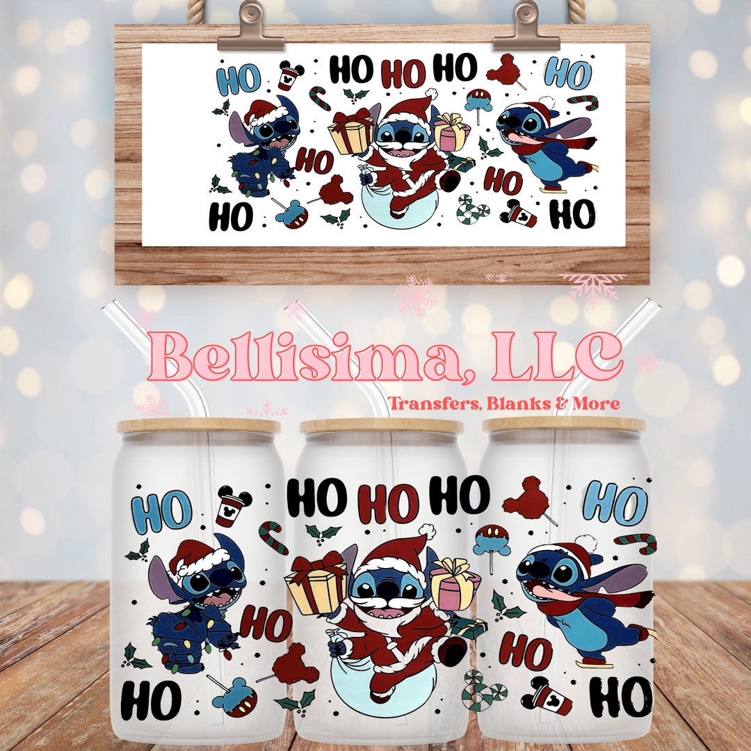 UV DTF Cup Wrap Ho Ho Blue Monster Christmas Wrap Holiday - Etsy