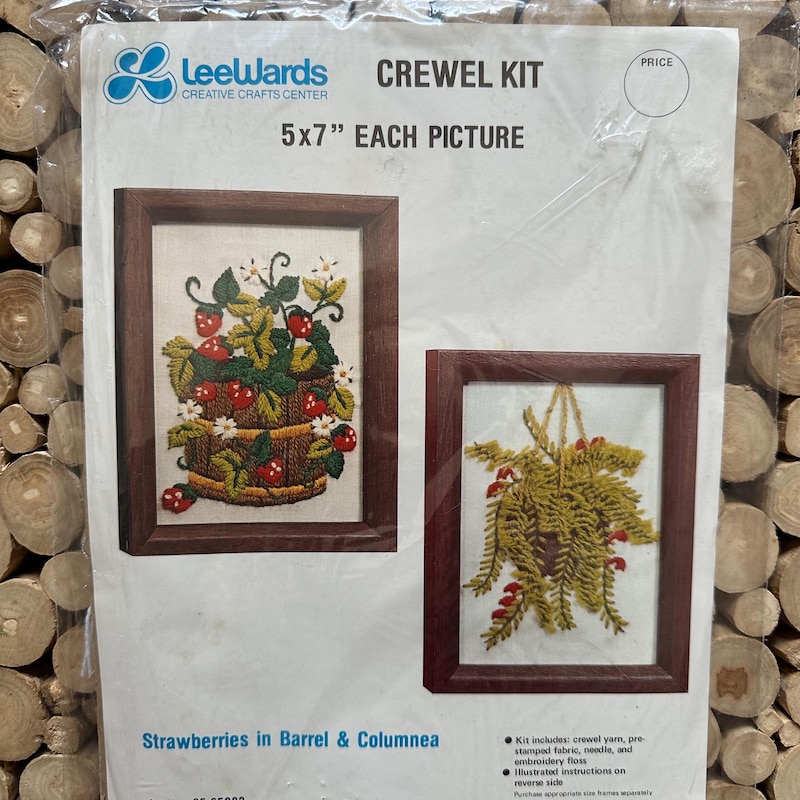 Crewel Embroidery Kits Vintage - Etsy