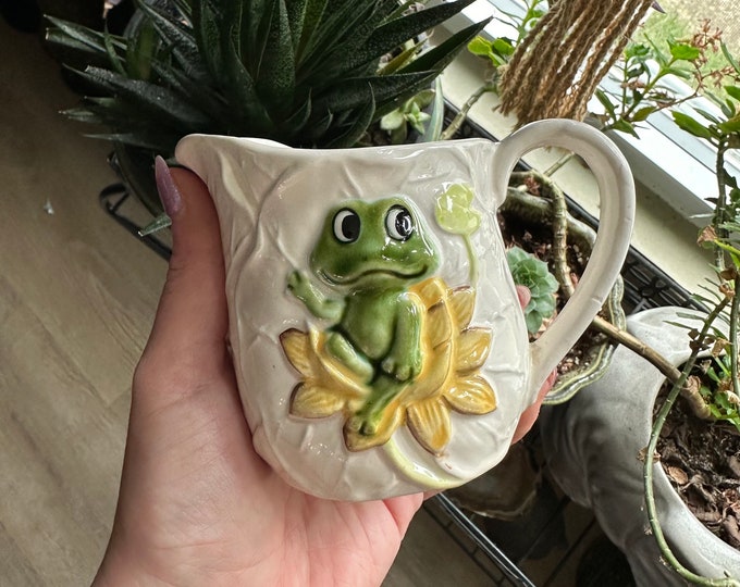 Neil the Frog Creamer Pitcher - Etsy