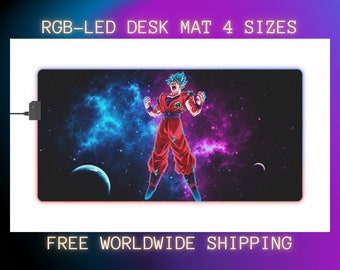 Goku Rgb Gaming Mat - Etsy