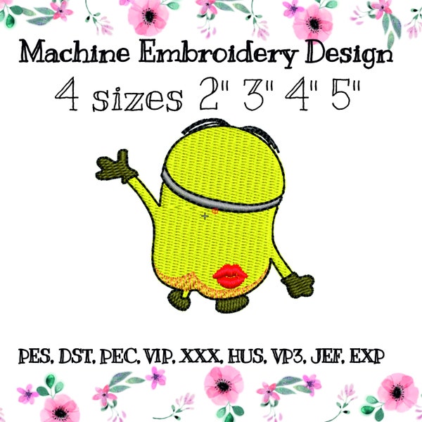 Minion Embroidery Design - Etsy
