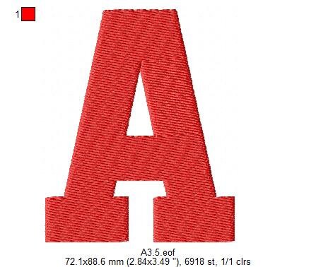 Alphabet Machine Embroidery Design 3 Sizes, Custom Letters, Font ...