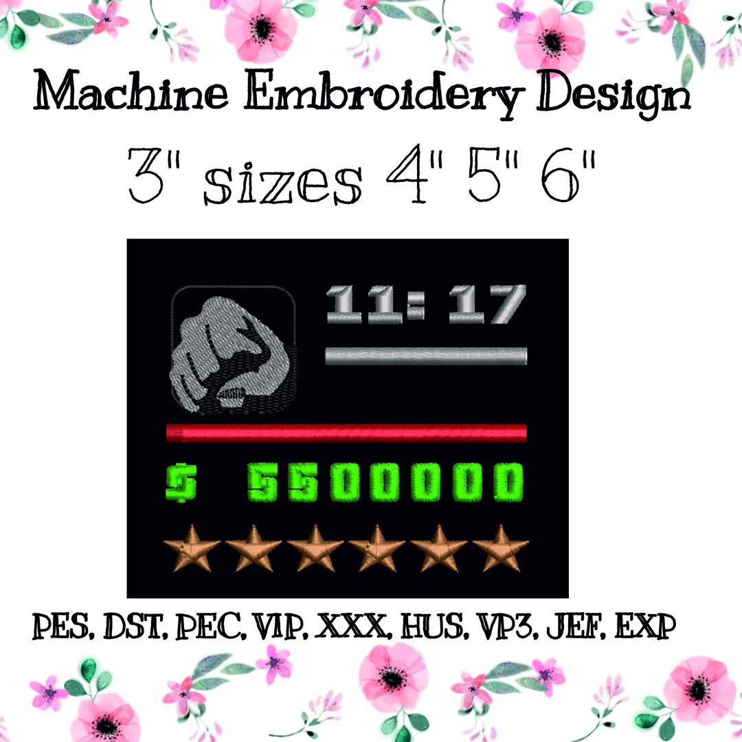 Game, 3 Sizes, Fist, Video Game, Score, Machine Embroidery Design - Etsy