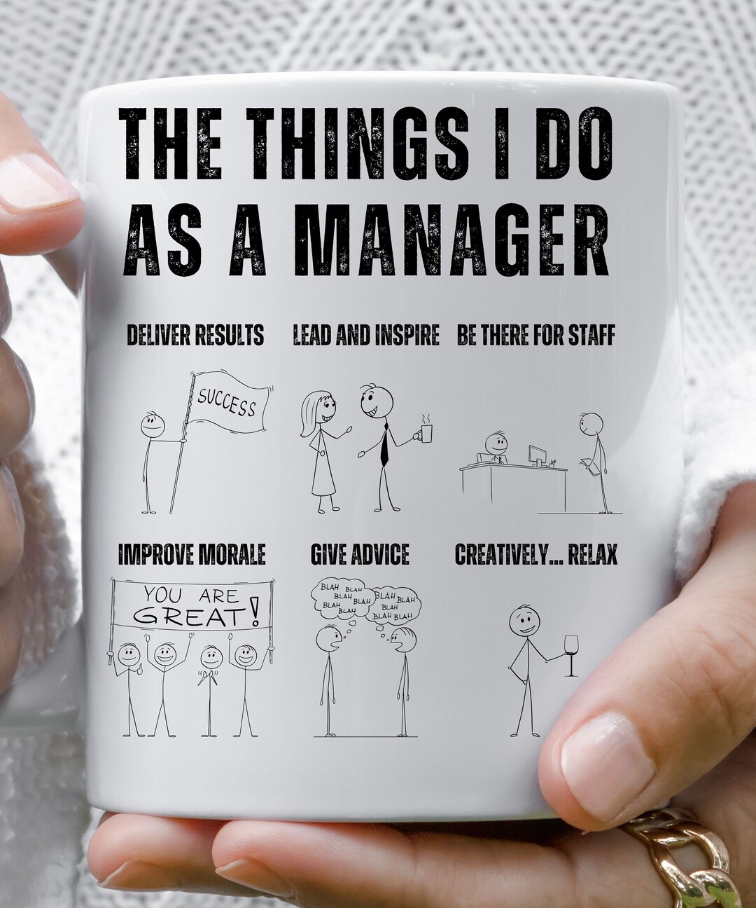 Feel Good Manager Mug, Positive Manager Mug to Inspire, the Office Mug ...