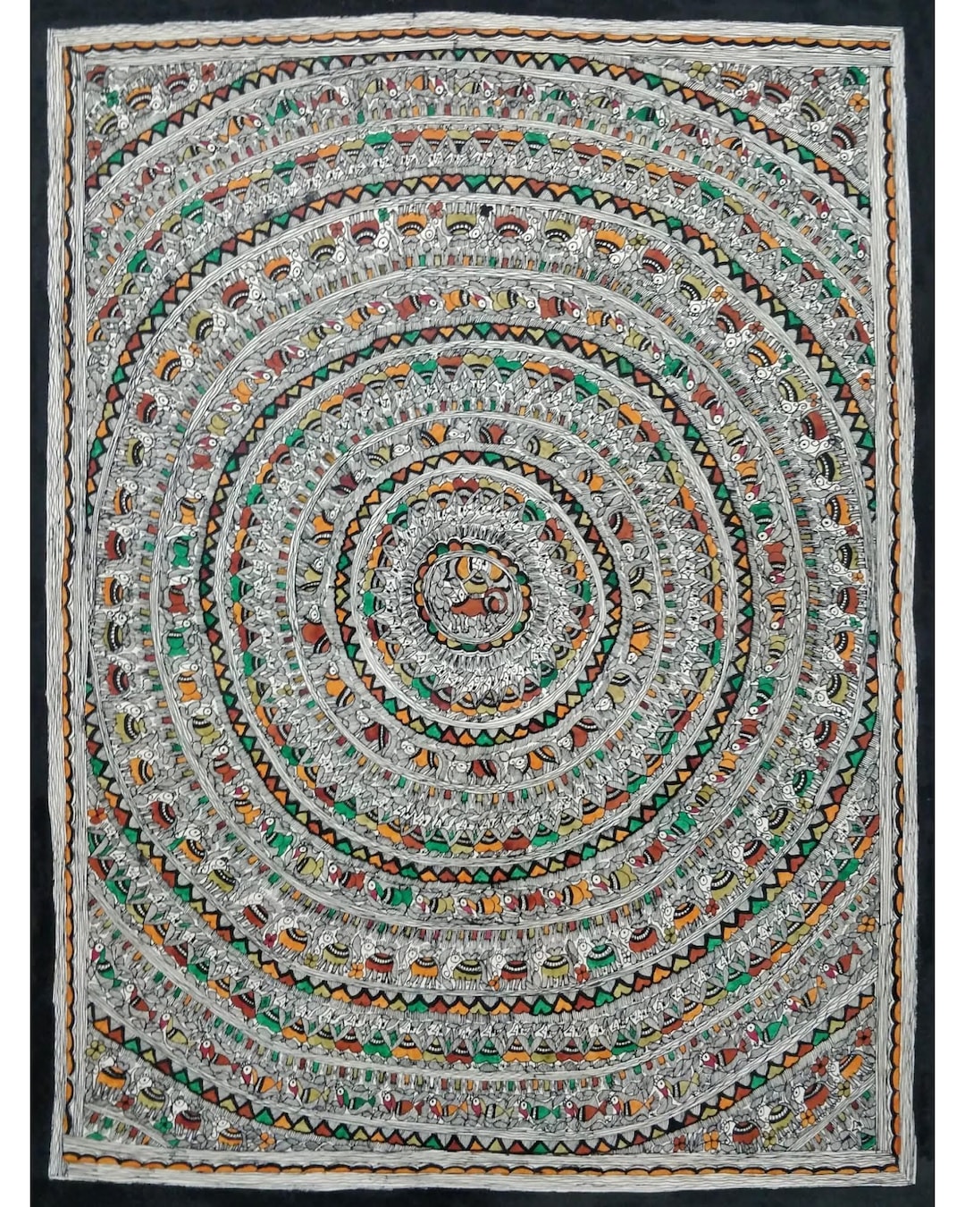 Godna Art Form of Madhubani Painting Which is Nature Depection - Etsy