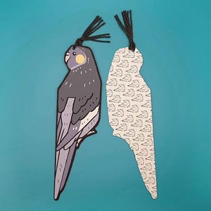 Handmade Cockatiel Bookmarks | Custom Colours Available - Etsy