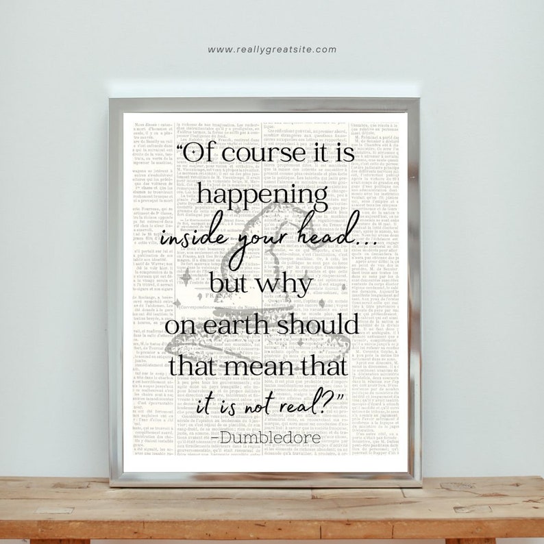 Printable Wall Art: Dumbledore Quote - Etsy