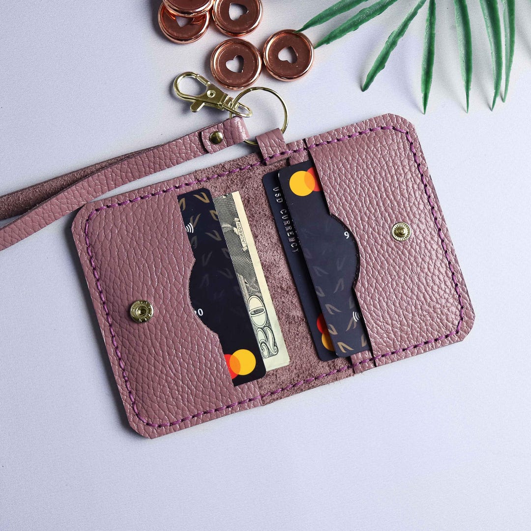 Keychain Wallet, Wristlet Card Holder Kaychain - Etsy