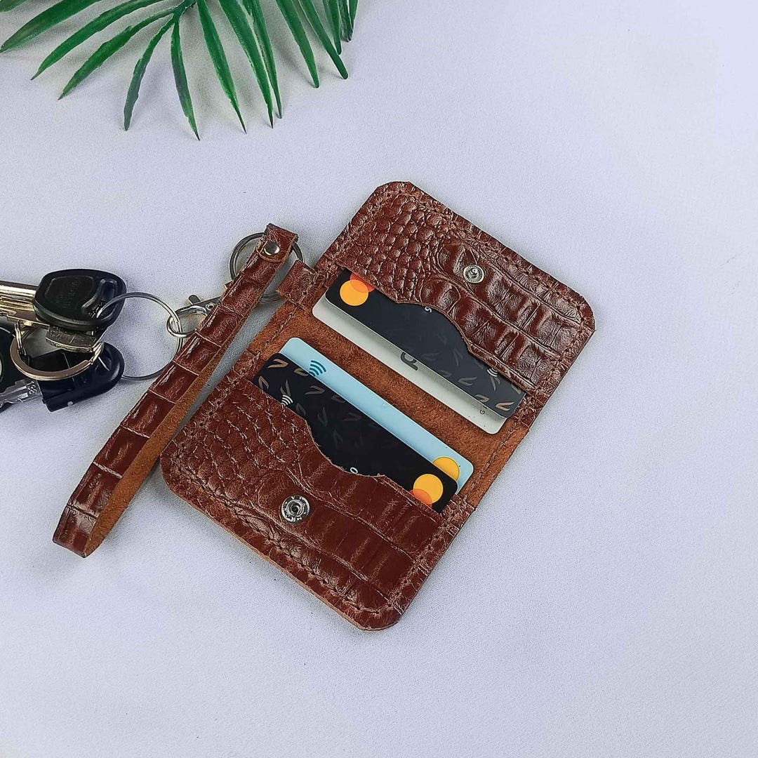 Keychain Wallet, Wristlet Card Holder Kaychain - Etsy