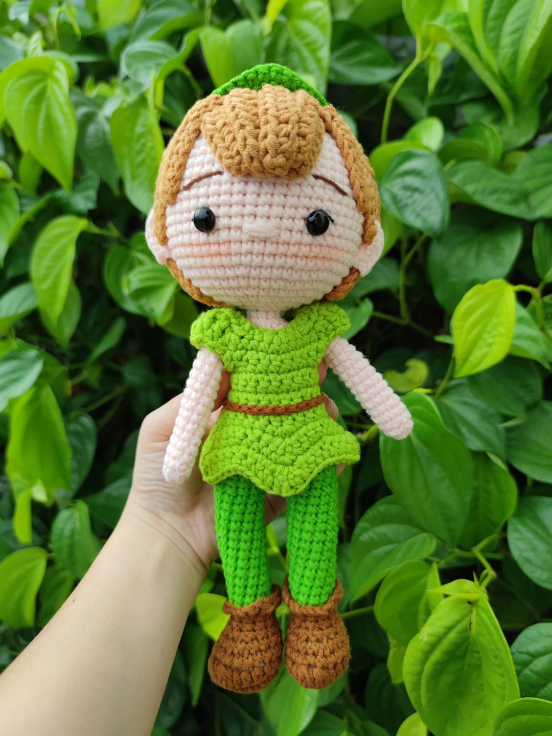 Crochet Peter Pan, Crochet Tinker Bell, Crochet Doll, Tinke Bell Fairy ...