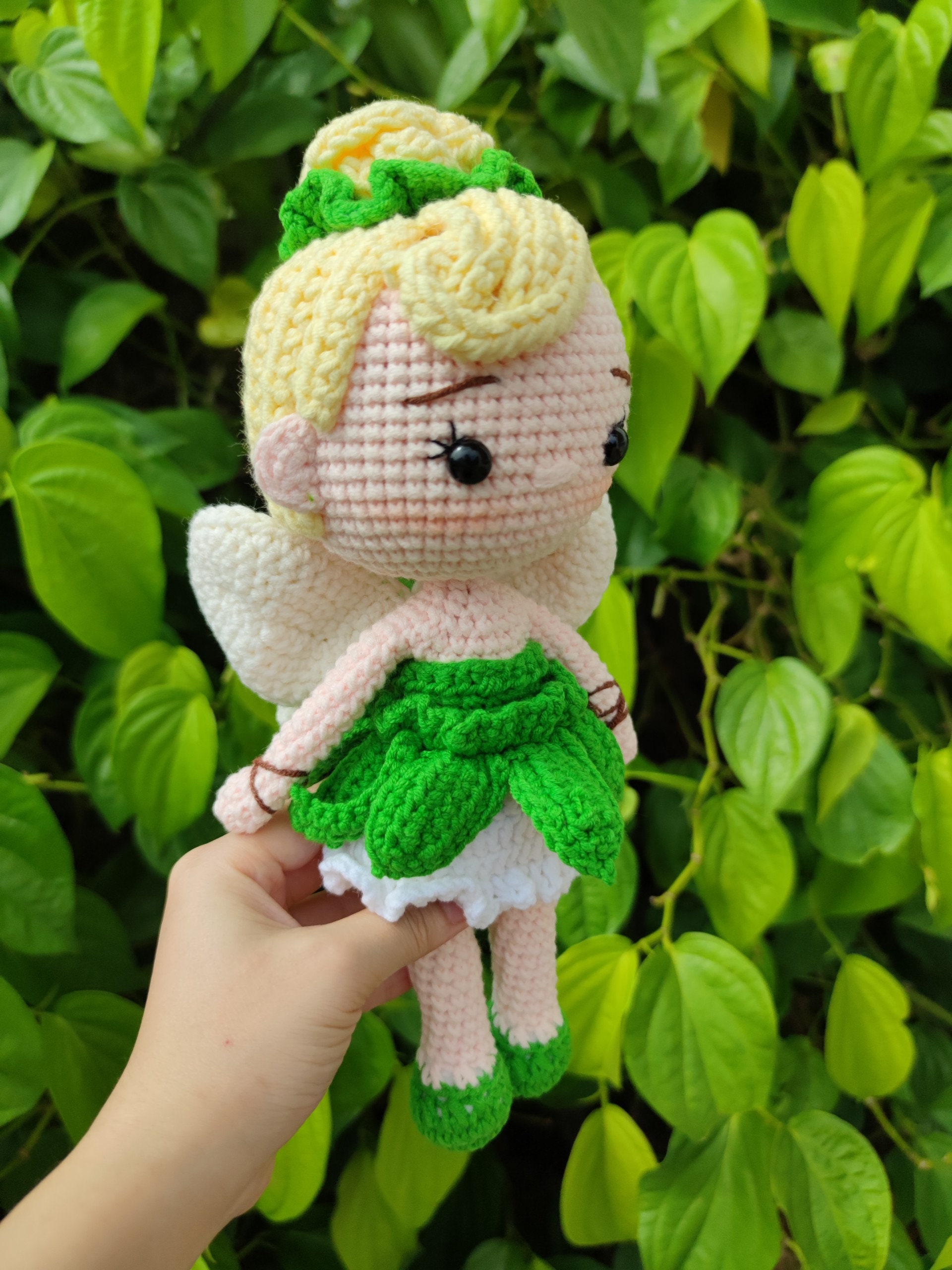 Crochet Peter Pan, Crochet Tinker Bell, Crochet Doll, Tinke Bell Fairy ...