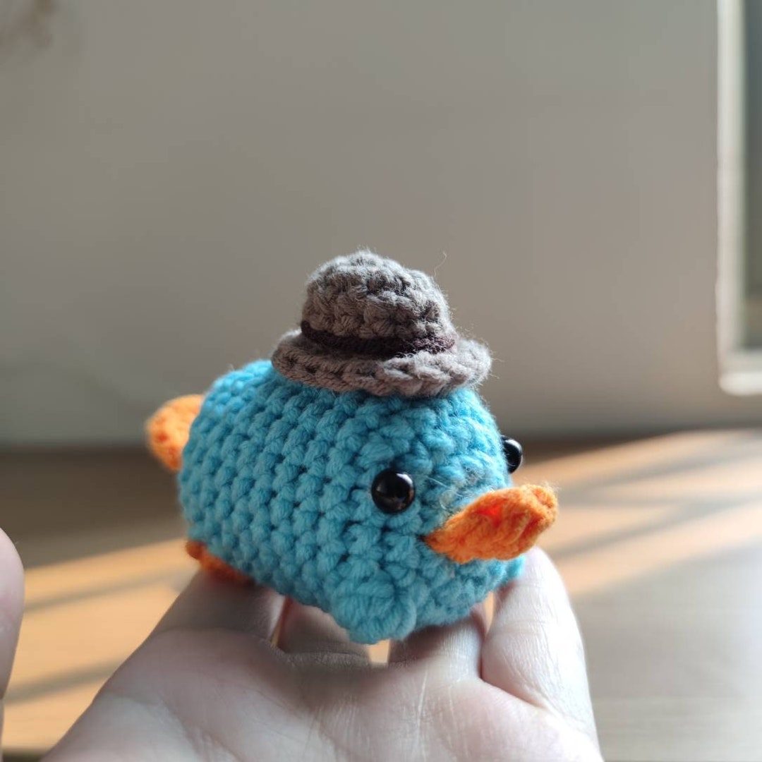 Mini Crochet Perry Plytipus, Crochet Perry, Amigurumi Plytipus, Easter ...
