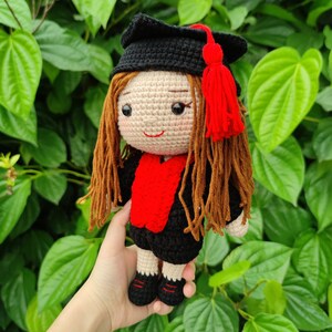 Crochet Graduation Doll, Amigurumi Grad Gift, Grad Doll, Crochet Doll ...