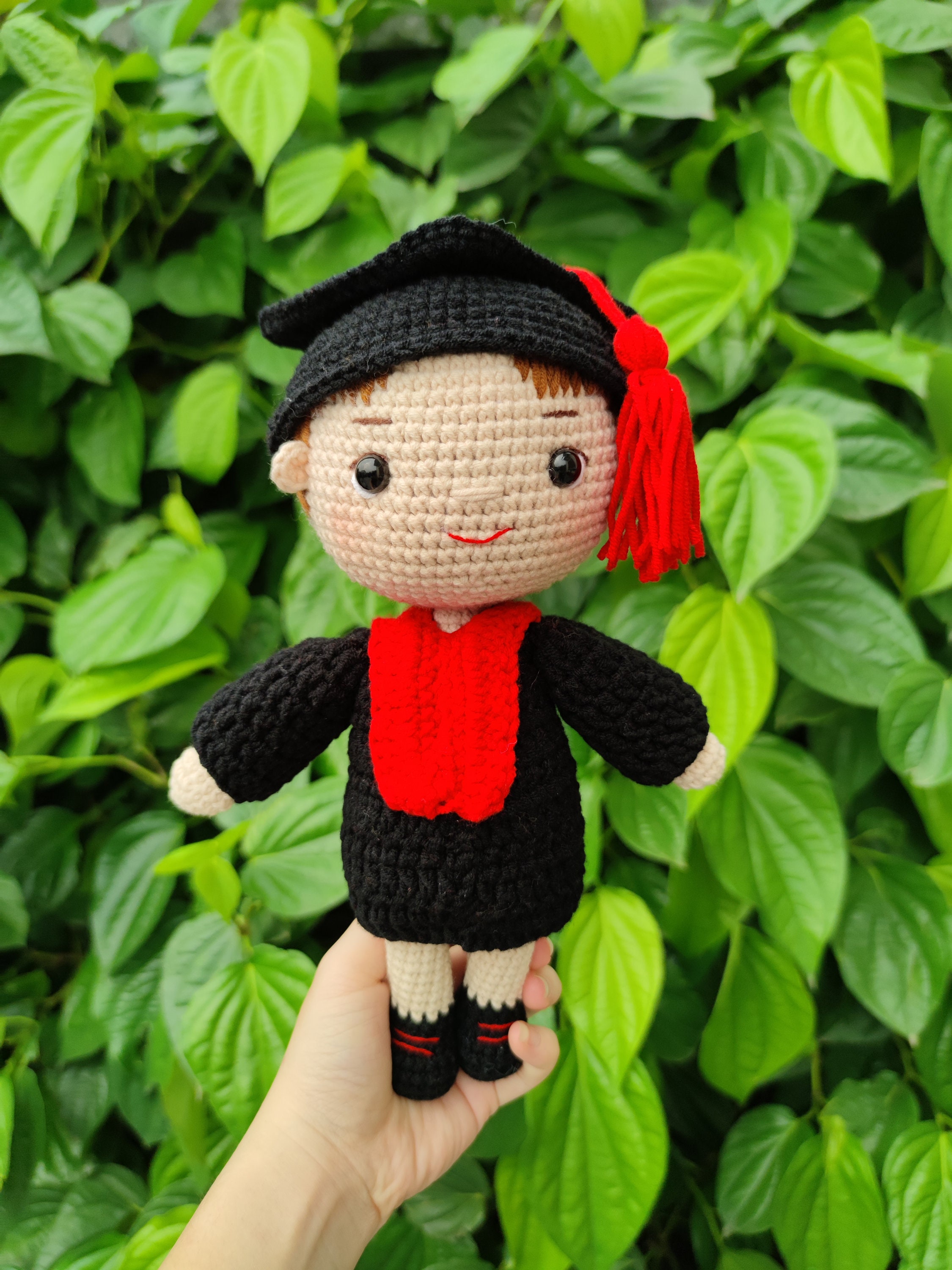 Crochet Graduation Doll, Amigurumi Grad Gift, Grad Doll, Crochet Doll ...