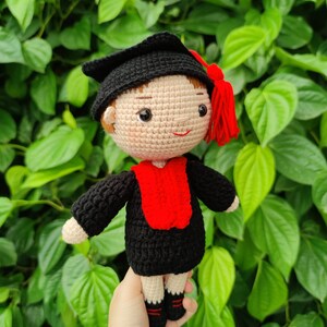 Crochet Graduation Doll, Amigurumi Grad Gift, Grad Doll, Crochet Doll ...