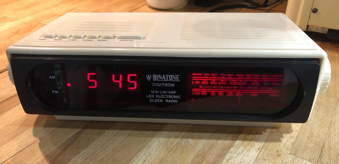 Binatone Digitron Clock Radio Retro From 1981 Fully Serviced, Restored ...