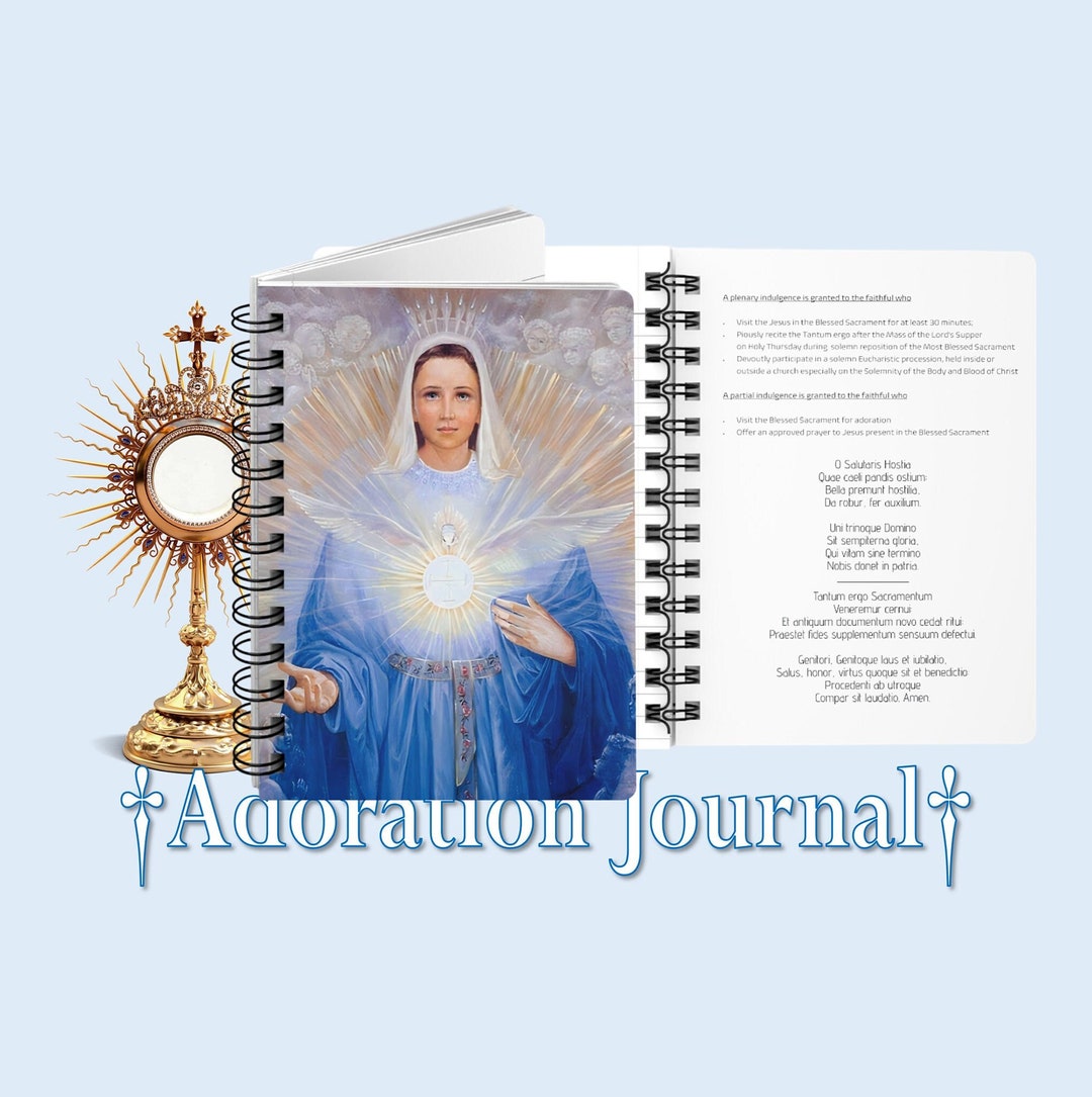Mary Mother of the Eucharist Adoration Journal, Catholic Diary Gift for ...