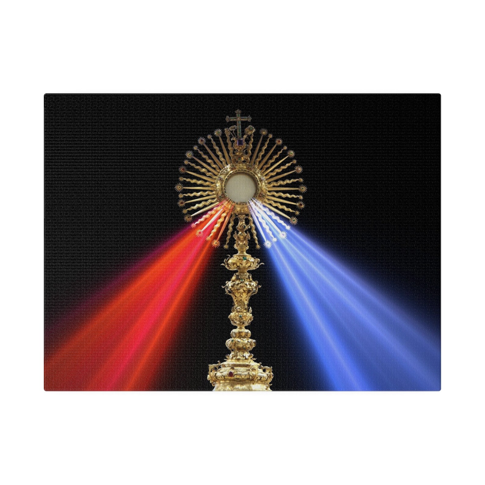 Divine Mercy Canvas Print With Monstrance Adoration of Jesus Catholic ...