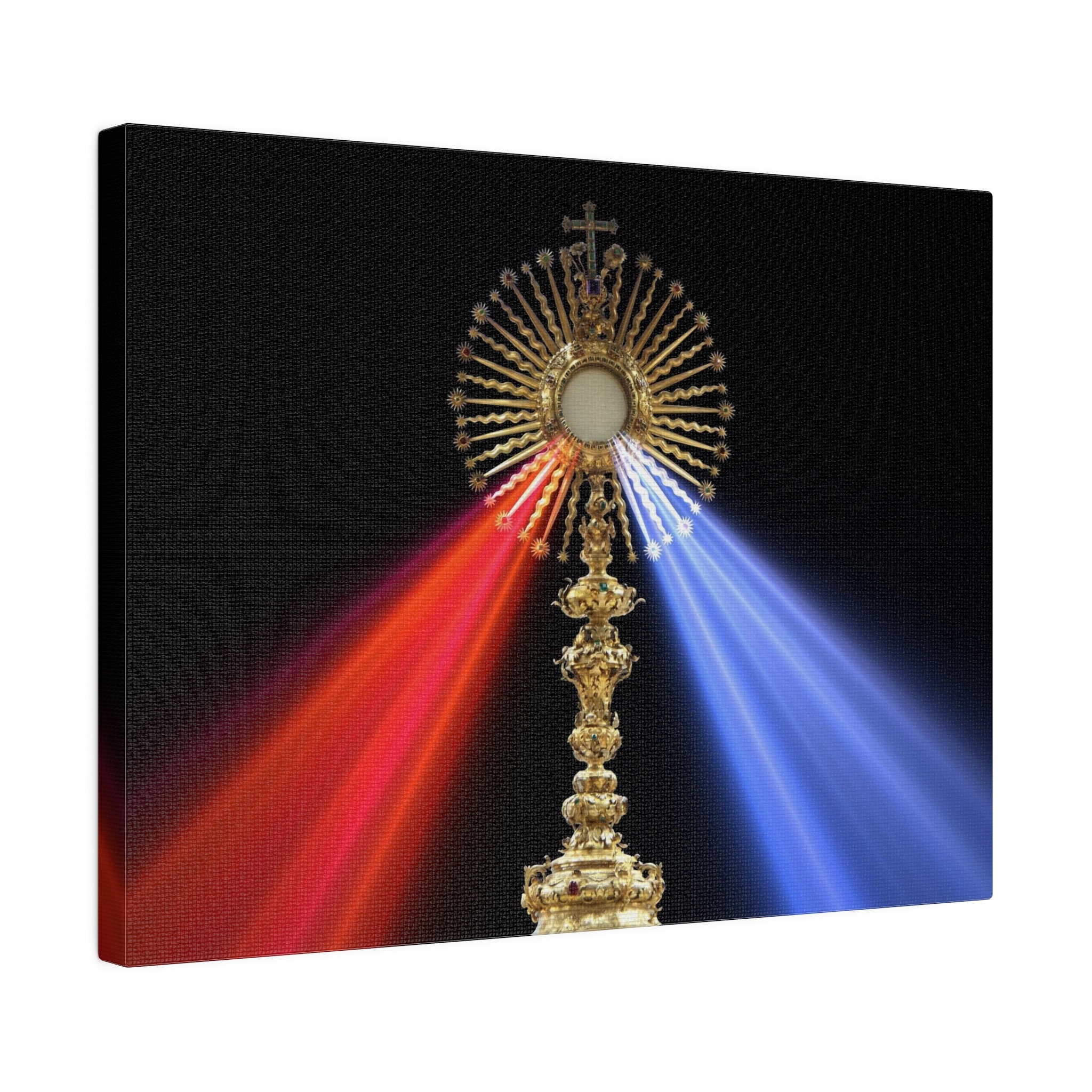 Divine Mercy Canvas Print With Monstrance Adoration of Jesus Catholic ...